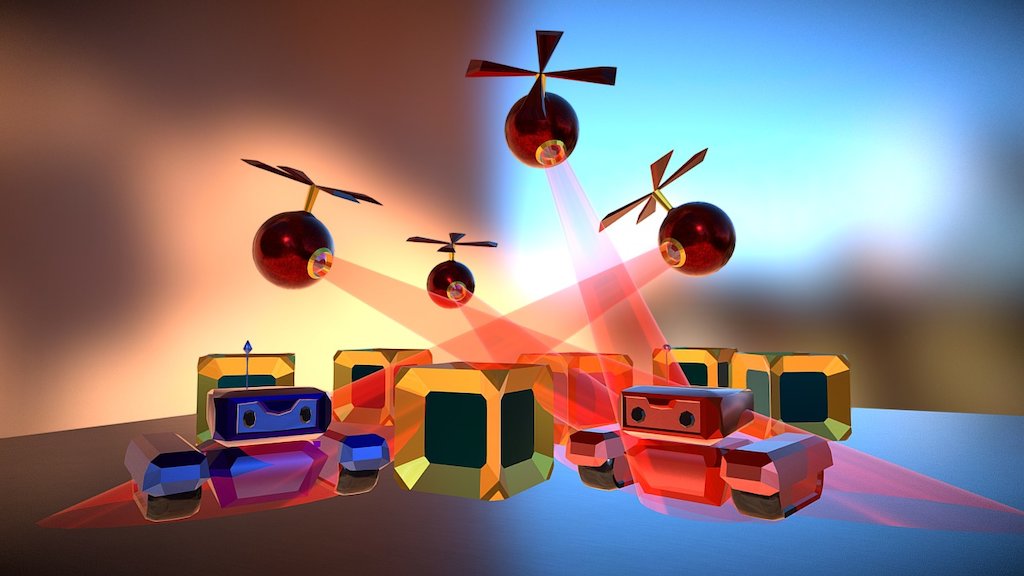 Boom Blocks game Menu Scene - 3D model by Alexandre S da Silva Jr ...