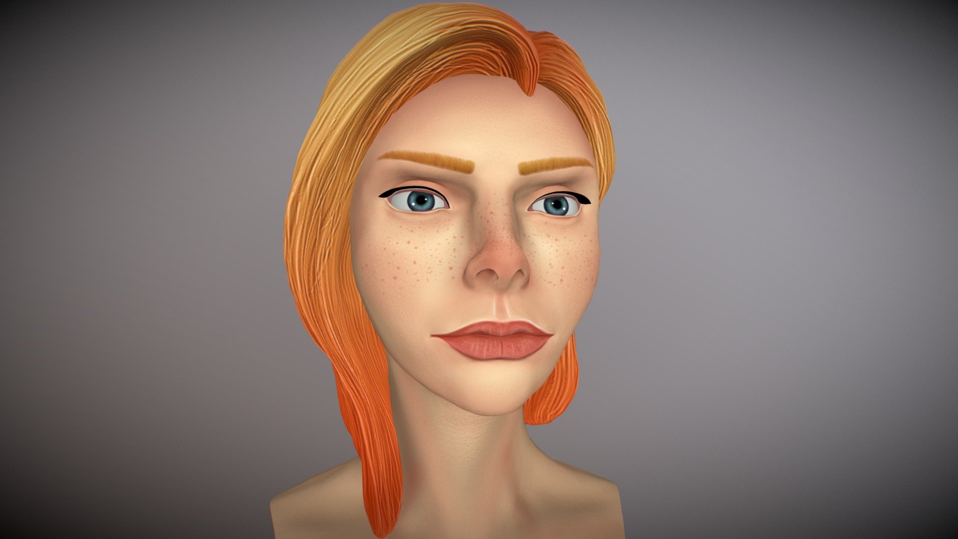 Stylized Head - 3D model by Tom Miliez (@TomMiliez) [e9d9a12] - Sketchfab