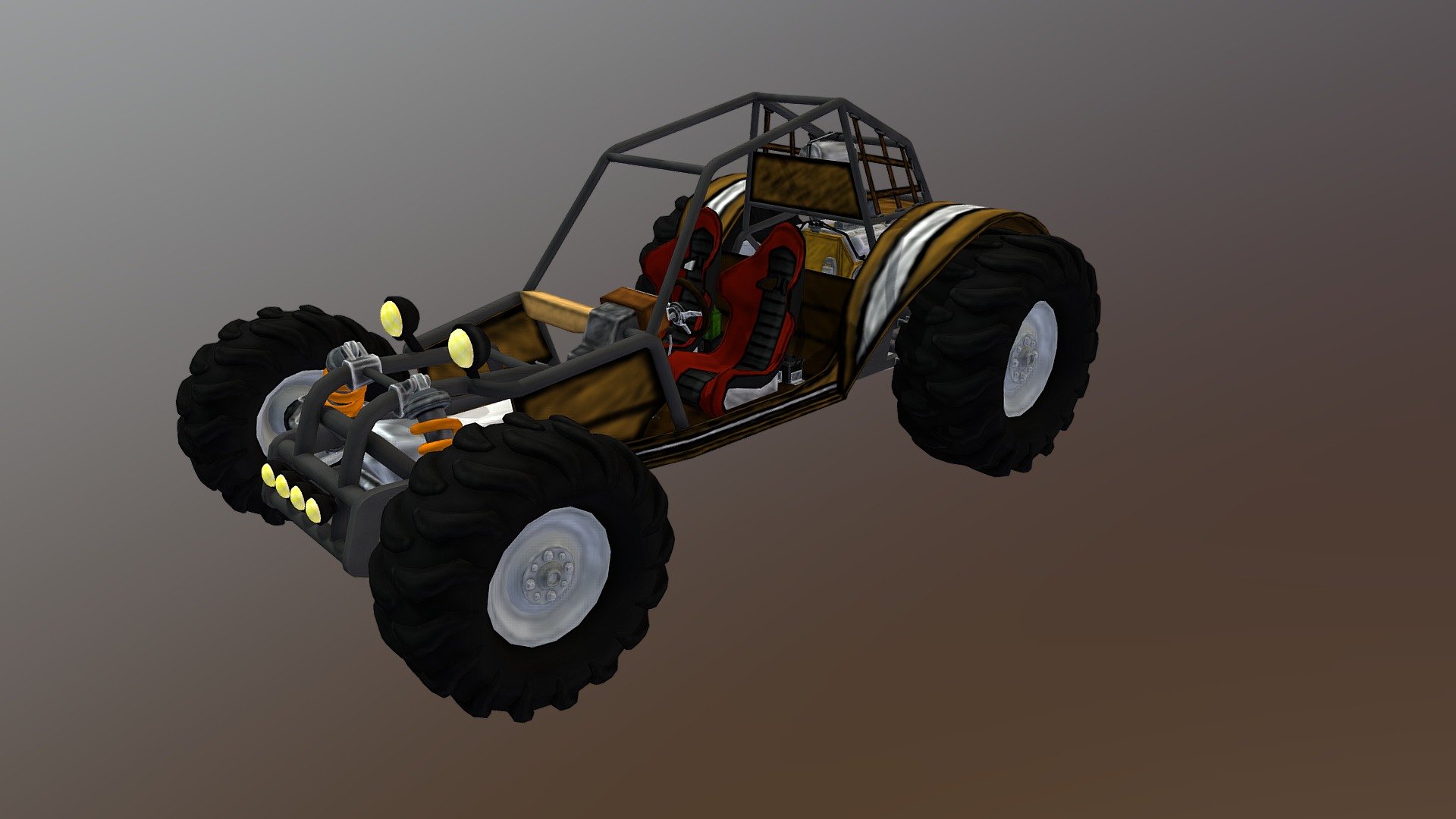 Dune Buggy Hand-Painted - 3D model by Gabriel Adriano (@fantasmano231 ...