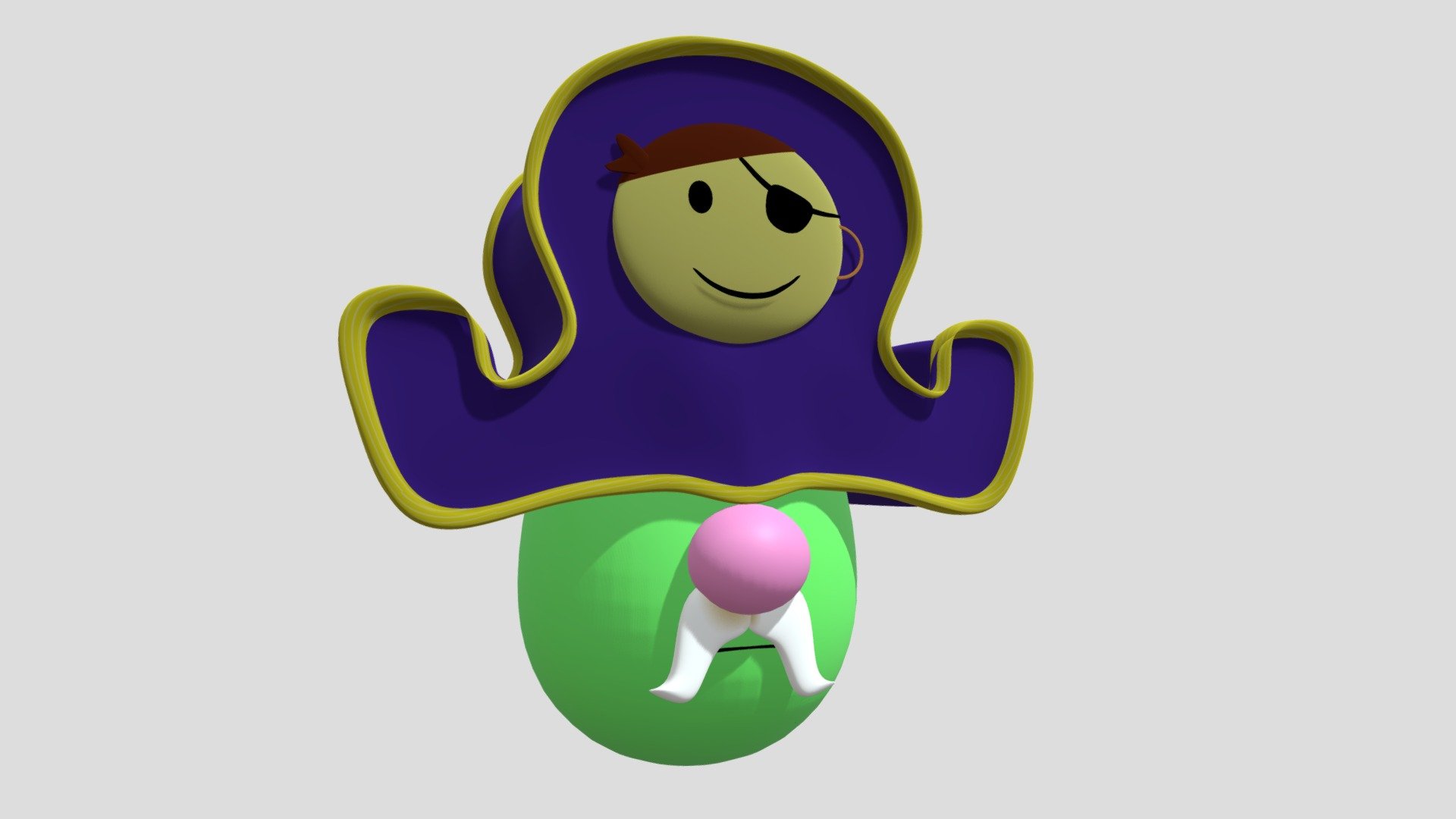 Captain Pa Grape - Download Free 3D model by Janice Emmons 1990-present ...