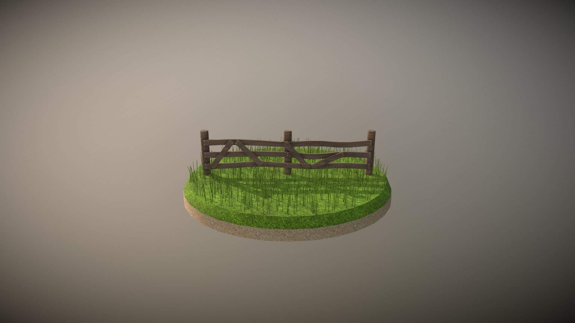 Wood Fence - 3D model by Guillem Sancha (@guillemsancha) [e9ddba1 ...