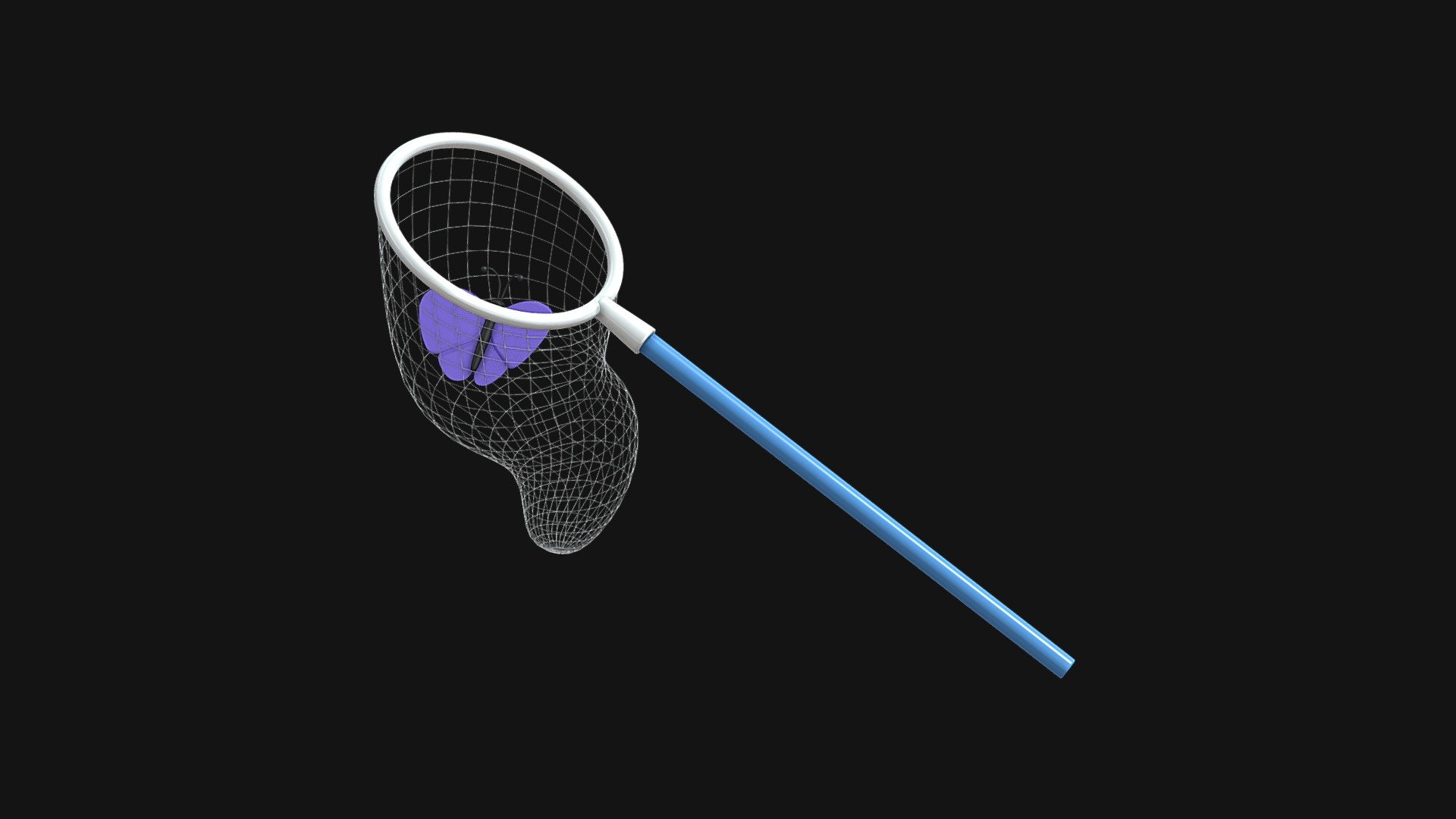 Butterfly net - Buy Royalty Free 3D model by tkkjee [e9e2905 ...