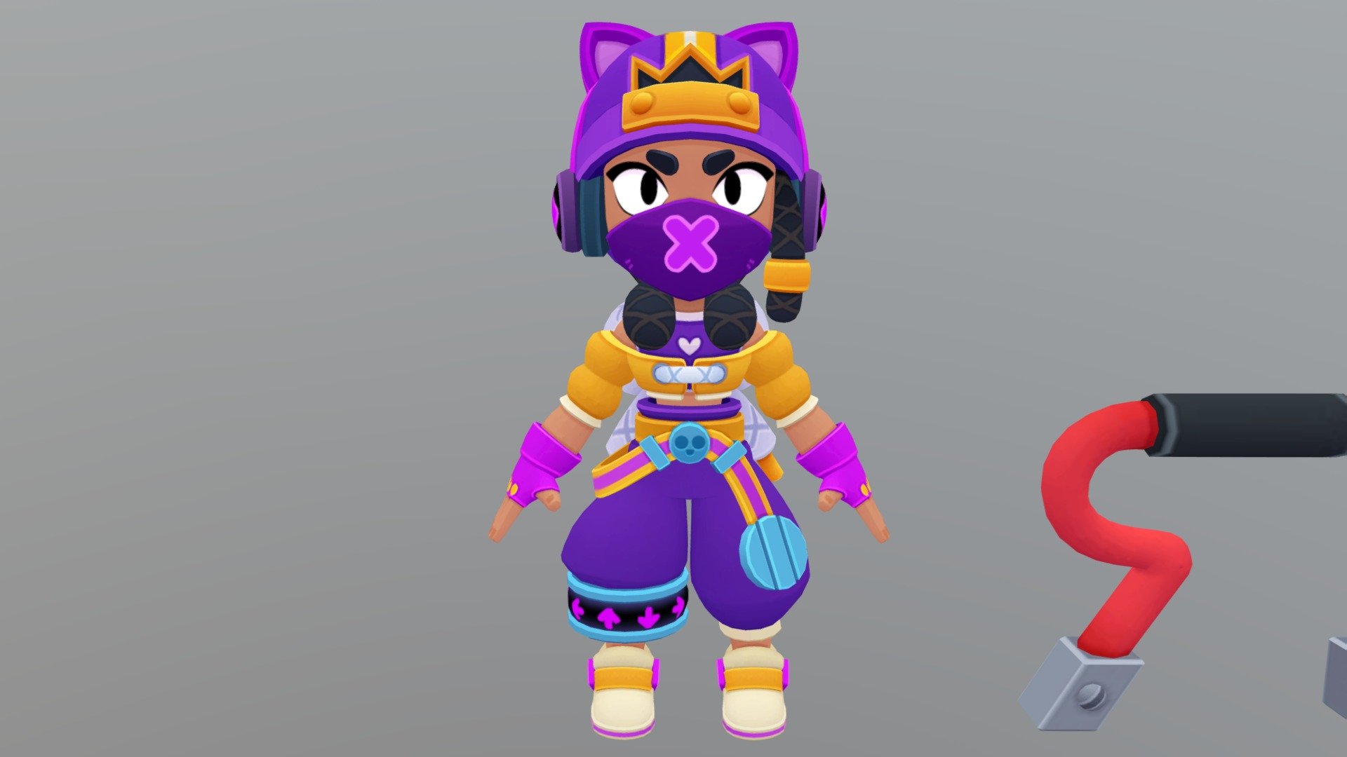 Beatchaser Mina Brawl Stars 3d Model - Download Free 3D model by Jogan ...