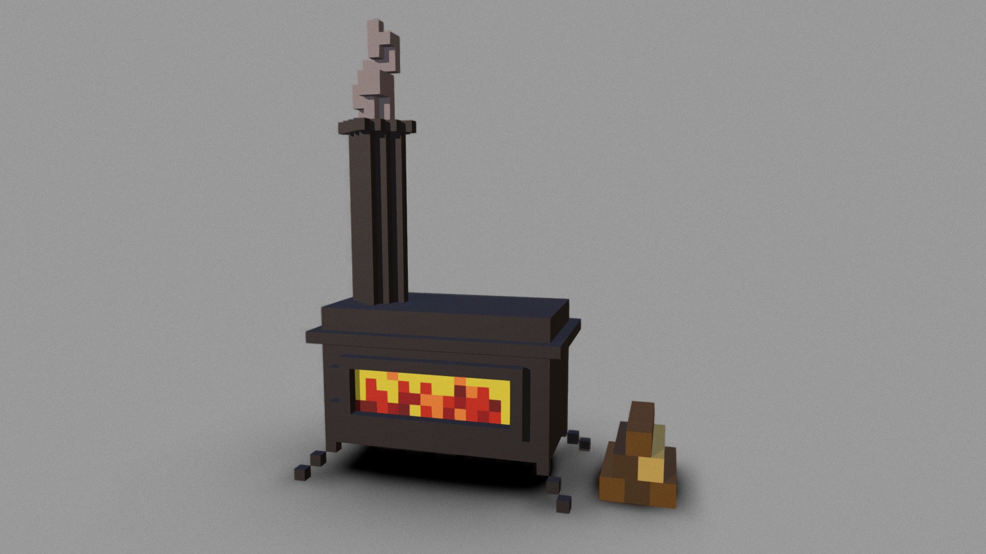 3December 4: wood stove - 3D model by alban [e9e5c7d] - Sketchfab
