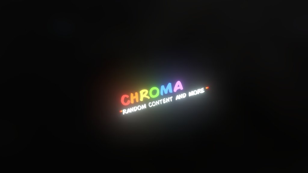 CHROMA COVER YOUTUBE - 3D model by Danial ADH (@danialadh) [e9e68f3 ...