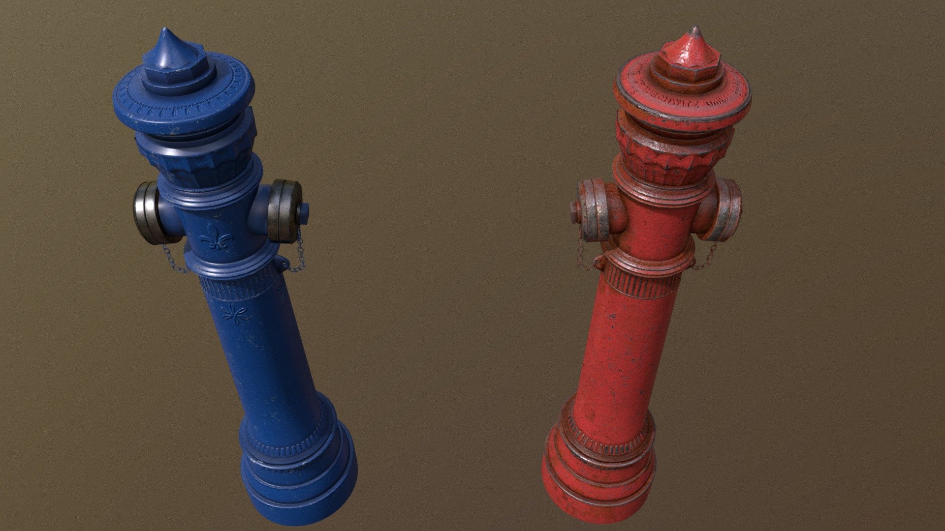 Fire Hydrant Germany old style - pack - Buy Royalty Free 3D model by ...