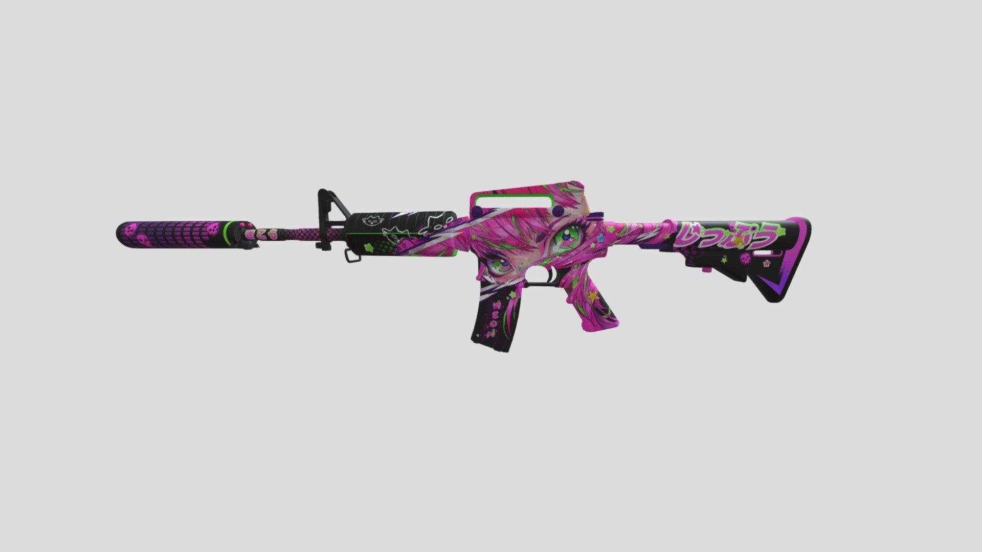 M4A1 Sparking Glaze | Standoff 2 - Download Free 3D model by Daxgon [e9e914f] - Sketchfab