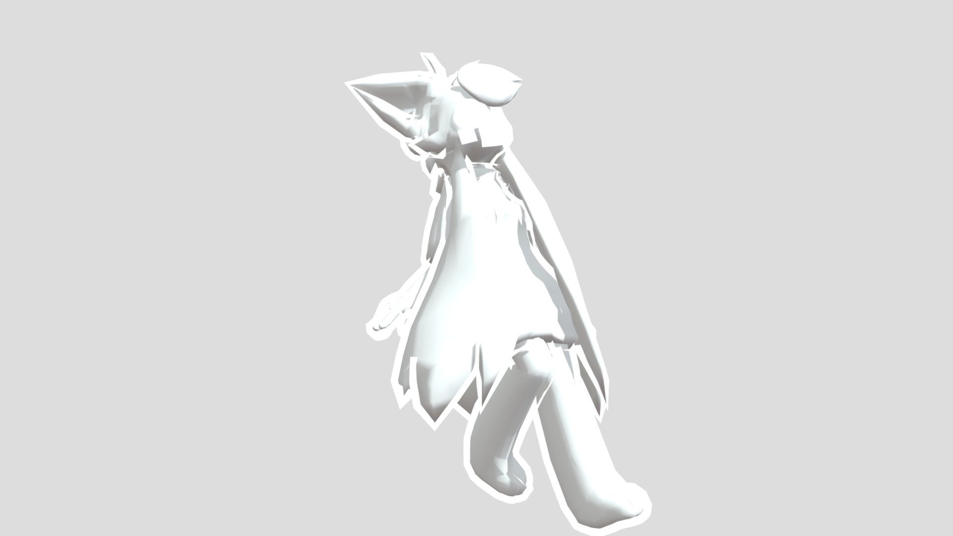 Wolfy Ghost Girl - Download Free 3D model by Izuku (@MHArules) [e9f09e5 ...