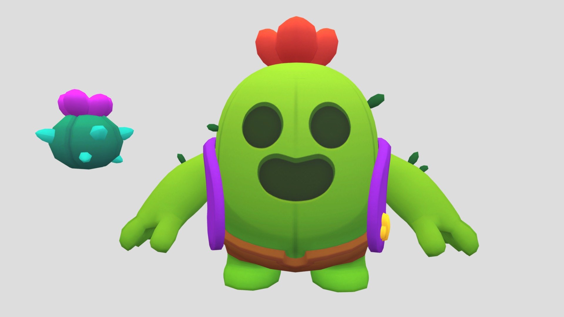 Spike brawl stars - Download Free 3D model by Brawl_stars(not official ...