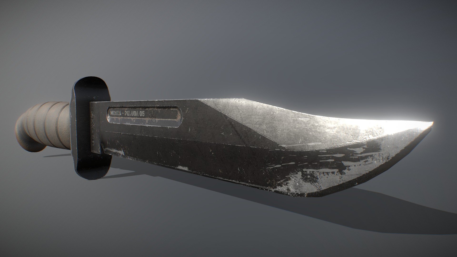 Combat Knife - 3D model by Américo Cruz (@halov52) [e9f1ba3] - Sketchfab