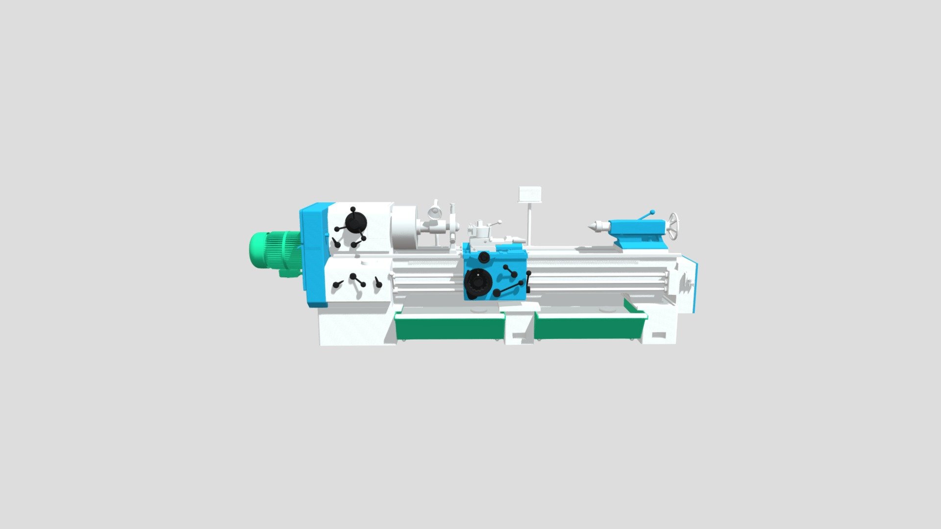 Lathe-Machine - 3D model by nastikaarisanti [e9f1eb7] - Sketchfab