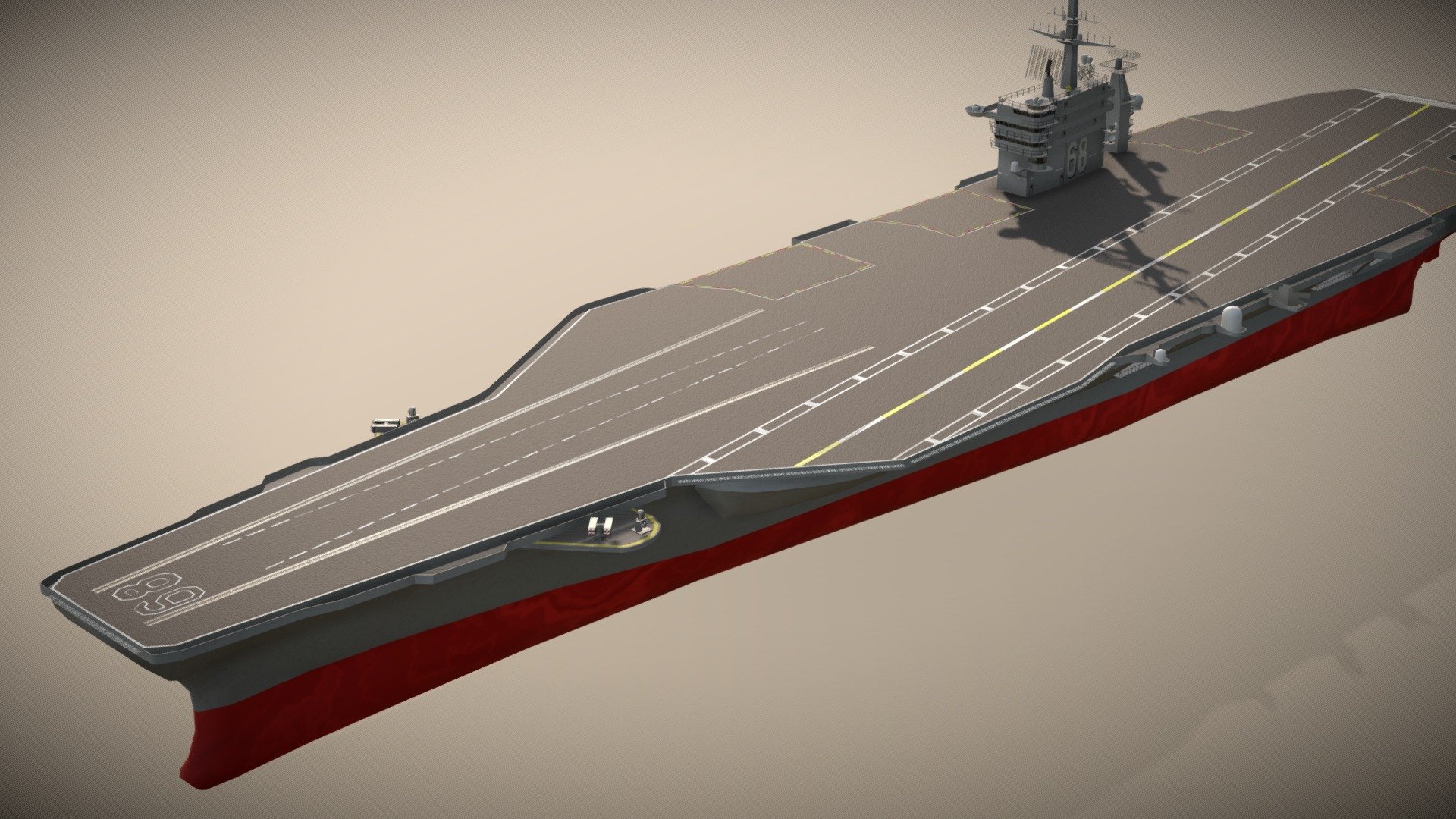 USS Nimitz class aircraft carrier - Download Free 3D model by Larcenie ...