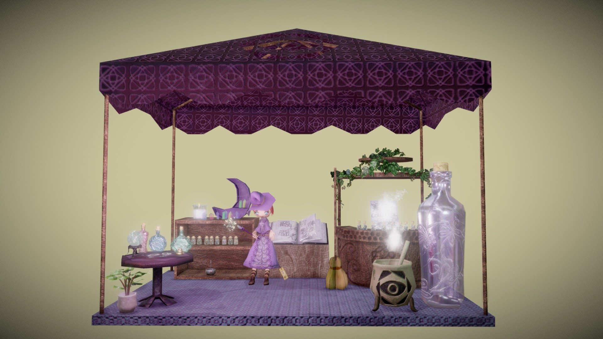 Little witch shop - 3D model by yukaartapplenana (@yukaart) [e9f2497 ...