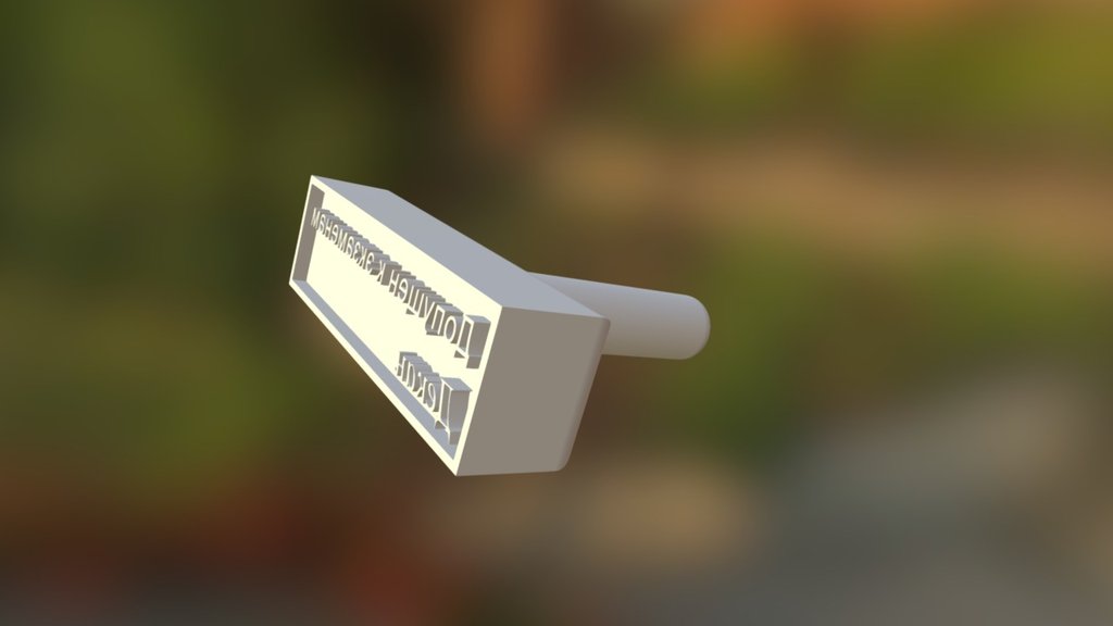 Печать/Stamp - 3D model by 3d-let [e9f32f3] - Sketchfab