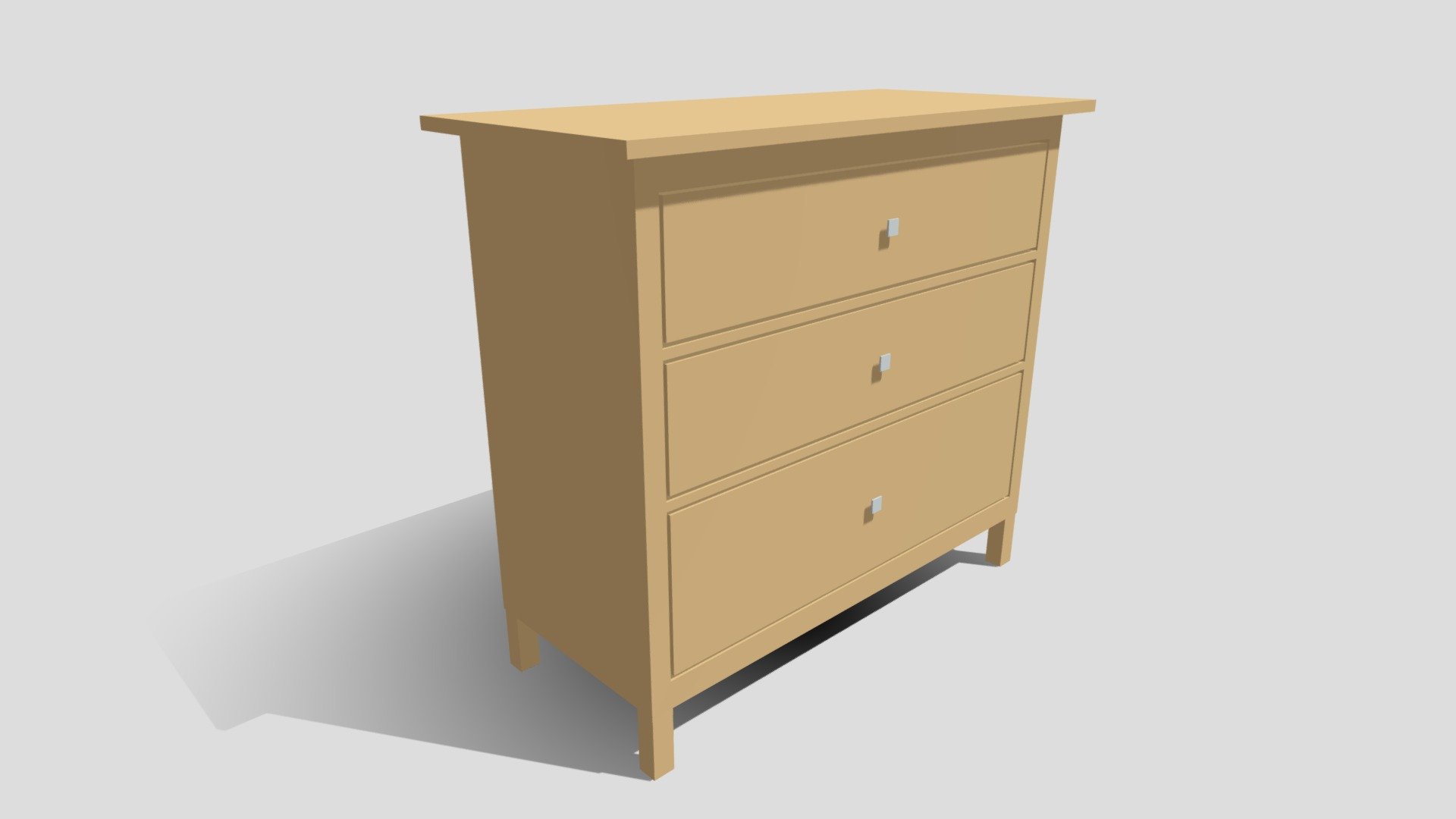 Low Poly Drawer #6 - Download Free 3D model by JustBlender [e9f3739 ...