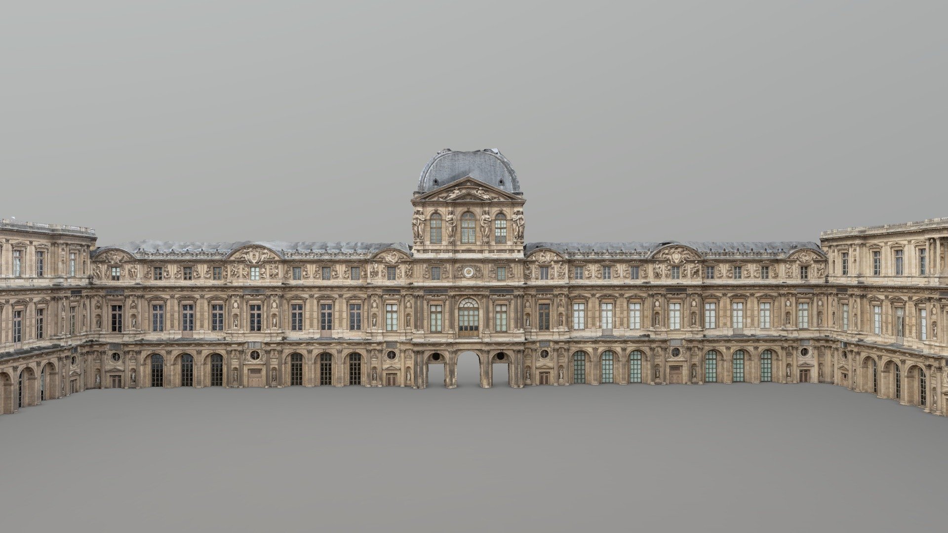 Cour carrée, Louvre Museum - photogrammetry - Download Free 3D model by ...