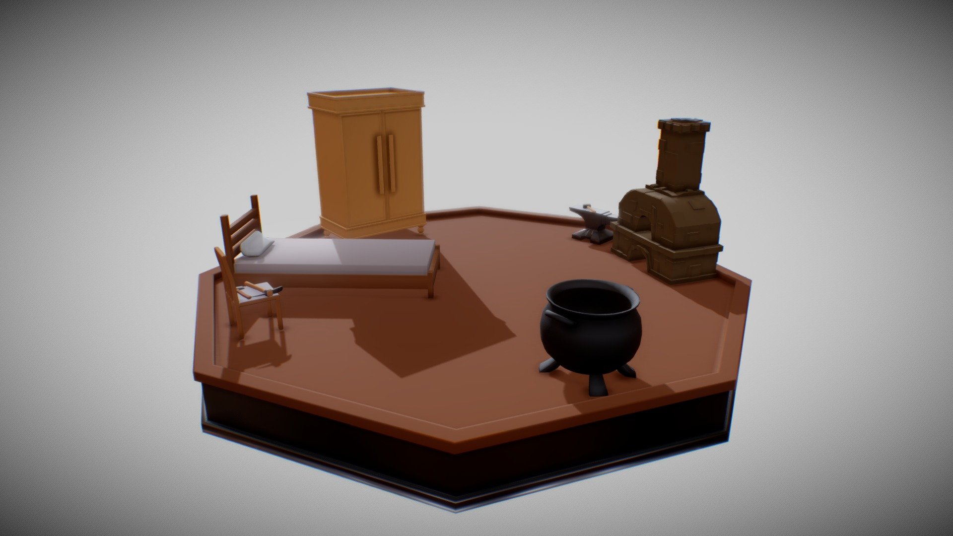 Game-Ready Low-Poly 3D Asset Pack Vol. 1 - Buy Royalty Free 3D model by ...