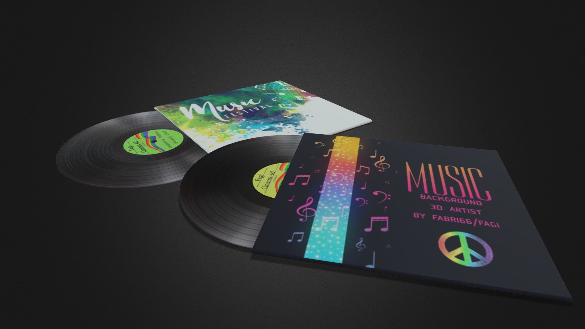 Dischi Vinile - Download Free 3D model by FAGI66 (@fabri66) [e9f70c2 ...