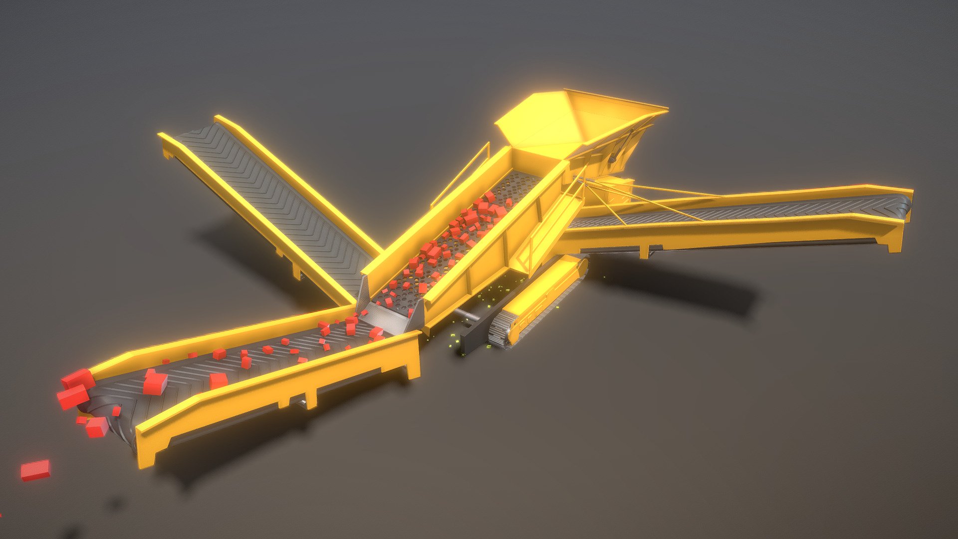 Mobile Screening Plant (WIP-3) - 3D model by VIS-All-3D (@VIS-All ...