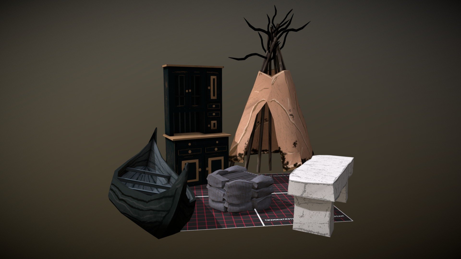 Five Props Assignment - 3D model by DuqueGeoffrey [e9f71df] - Sketchfab