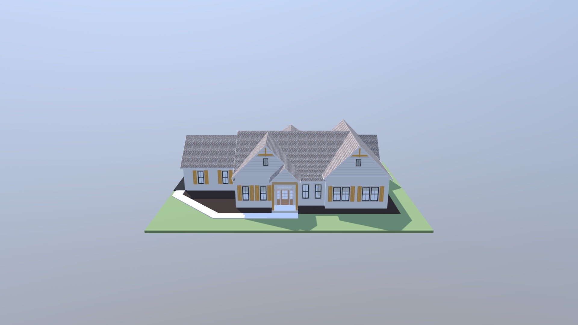 Farmhouse Ranch - 3D model by REVIVAL HOME DESIGNS (@joshRHD) [e9f73d7 ...