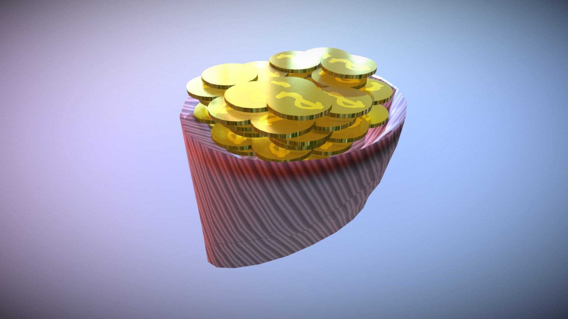 Bag Gold - Download Free 3D model by Shuaib_Ahmed [e9f9be3] - Sketchfab