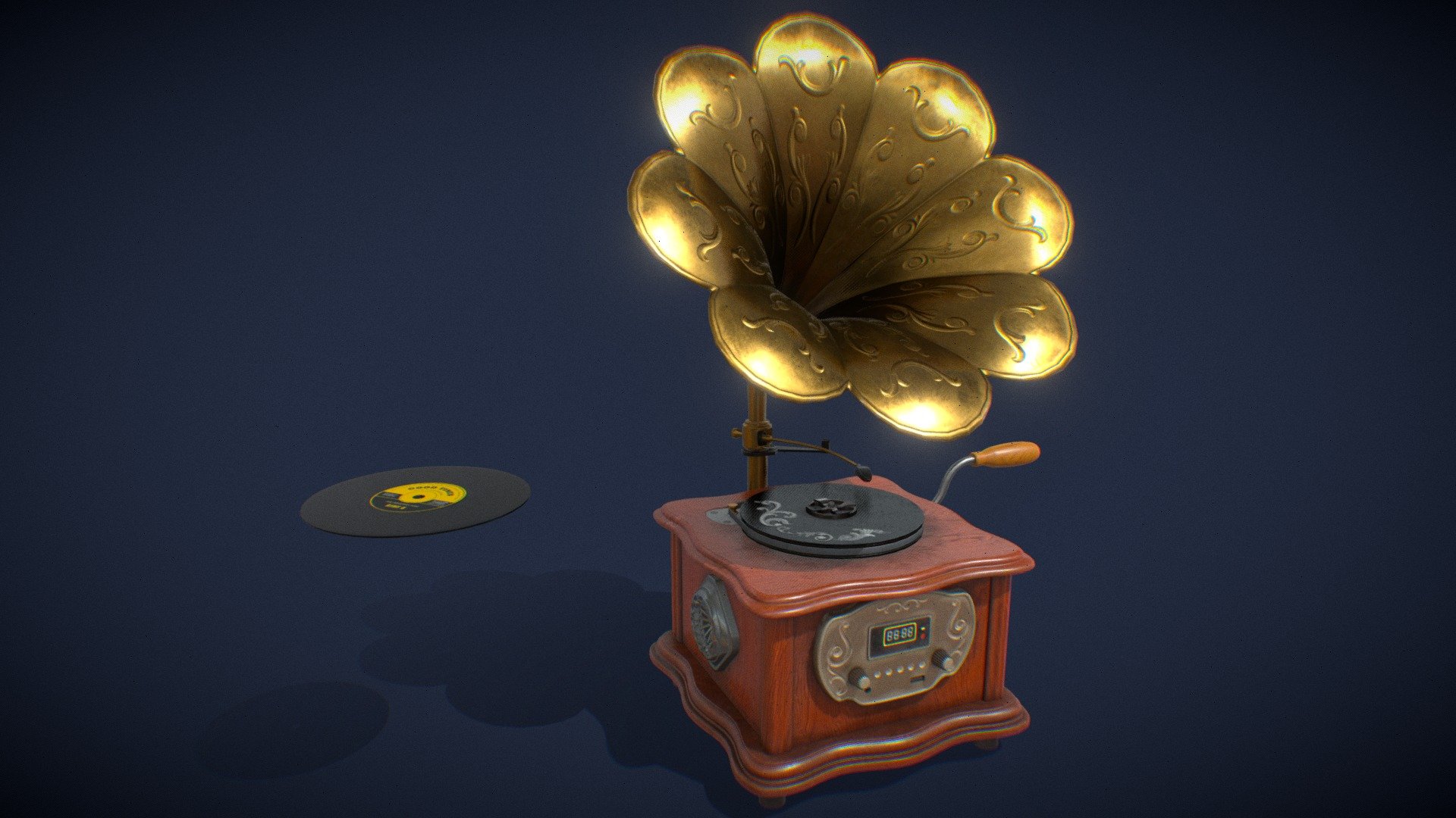 Gramophone - Download Free 3D model by PolyOne Studio (@polyone ...
