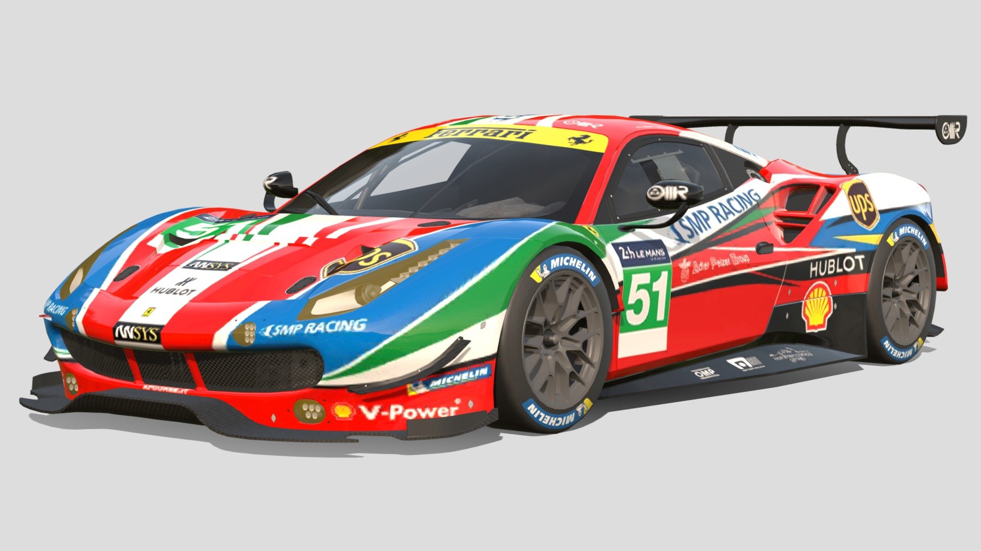 2016 Ferrari 488 GTE - Download Free 3D model by OUTPISTON [e9fbe21 ...