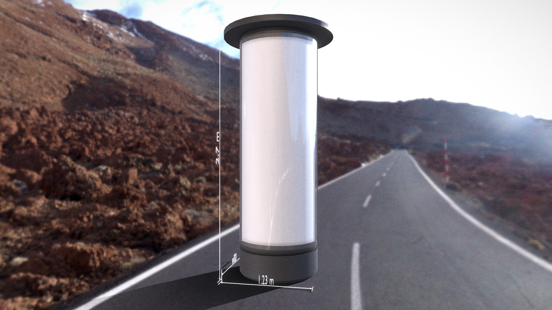 Advertising Pillar with Glass Version 4 - Buy Royalty Free 3D model by ...