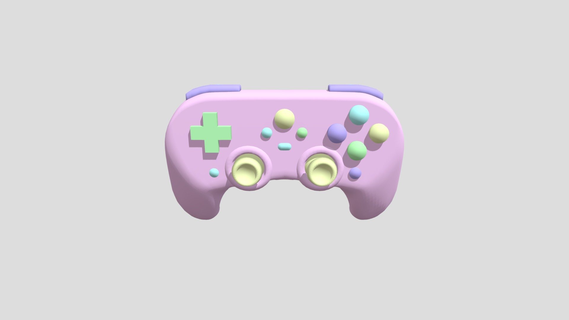 Pastel Gaming Controller - 3D model by sparklewolfie [e9fca38] - Sketchfab