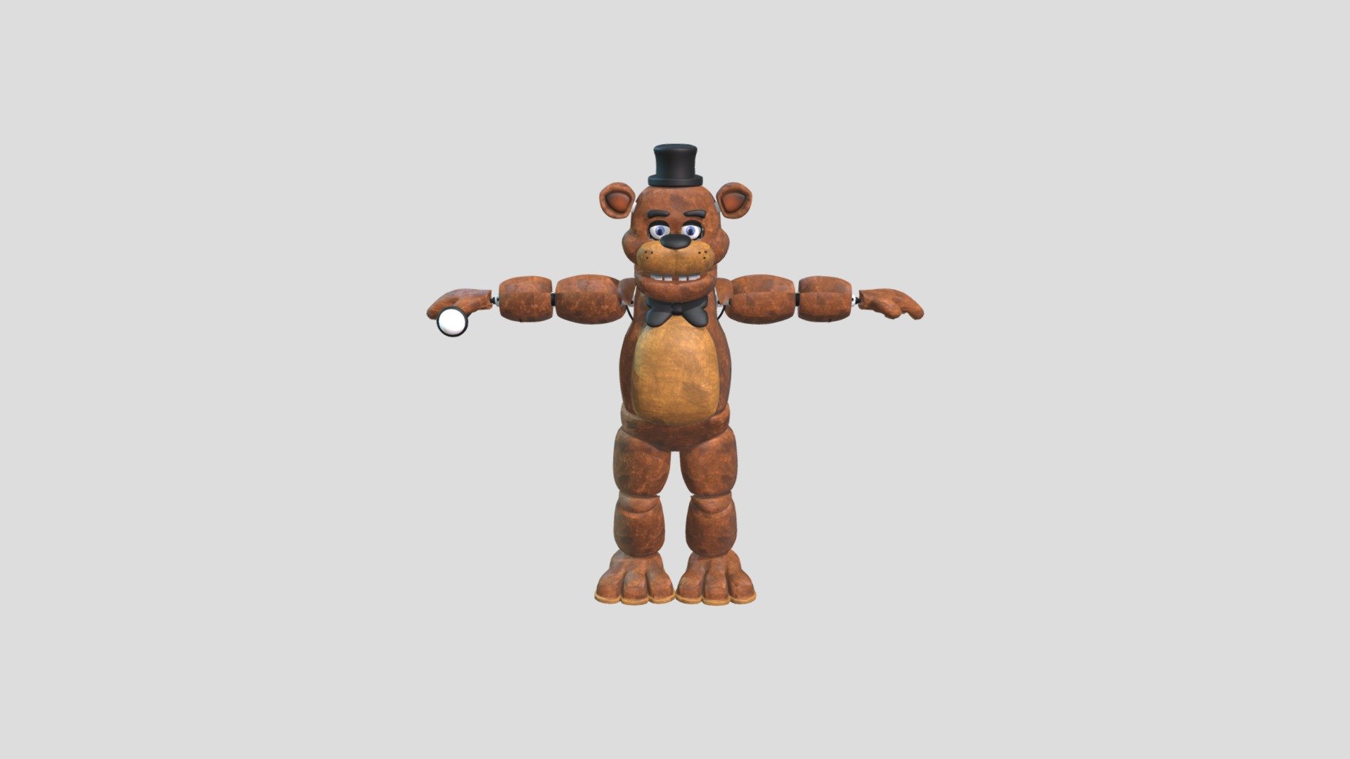 fnaf 1 freddy - 3D model by sombody243 [e9ff113] - Sketchfab