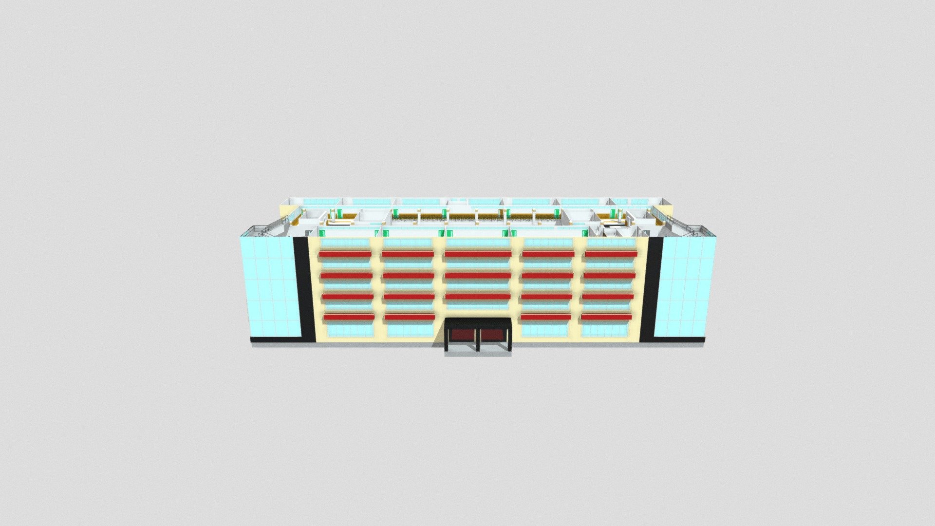 5 - Fifth Floor Plan (progressive) - Download Free 3D model by Nathan ...