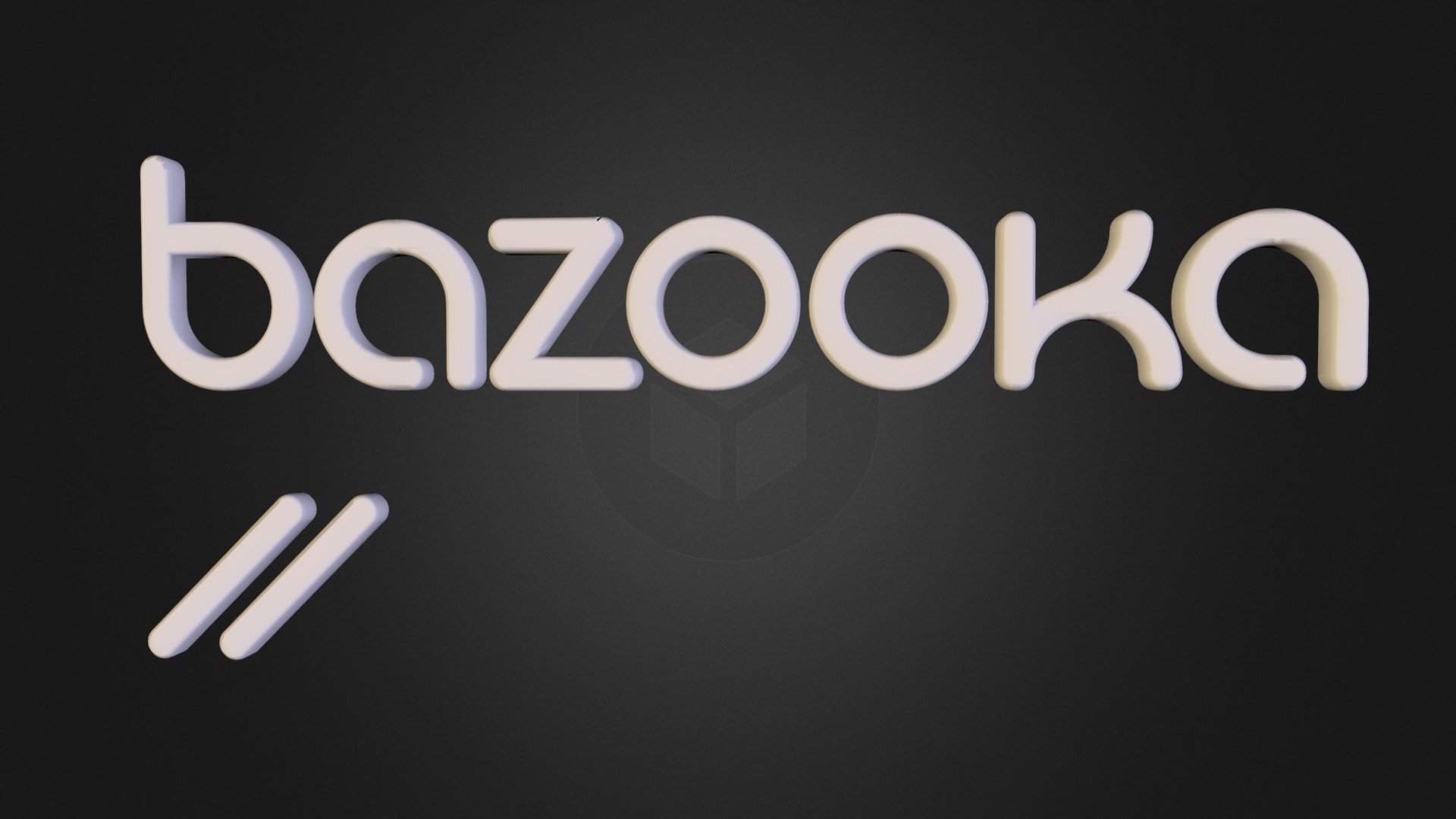 Bazooka_logo.obj - 3D model by CallePettersson [eEY9ccp] - Sketchfab