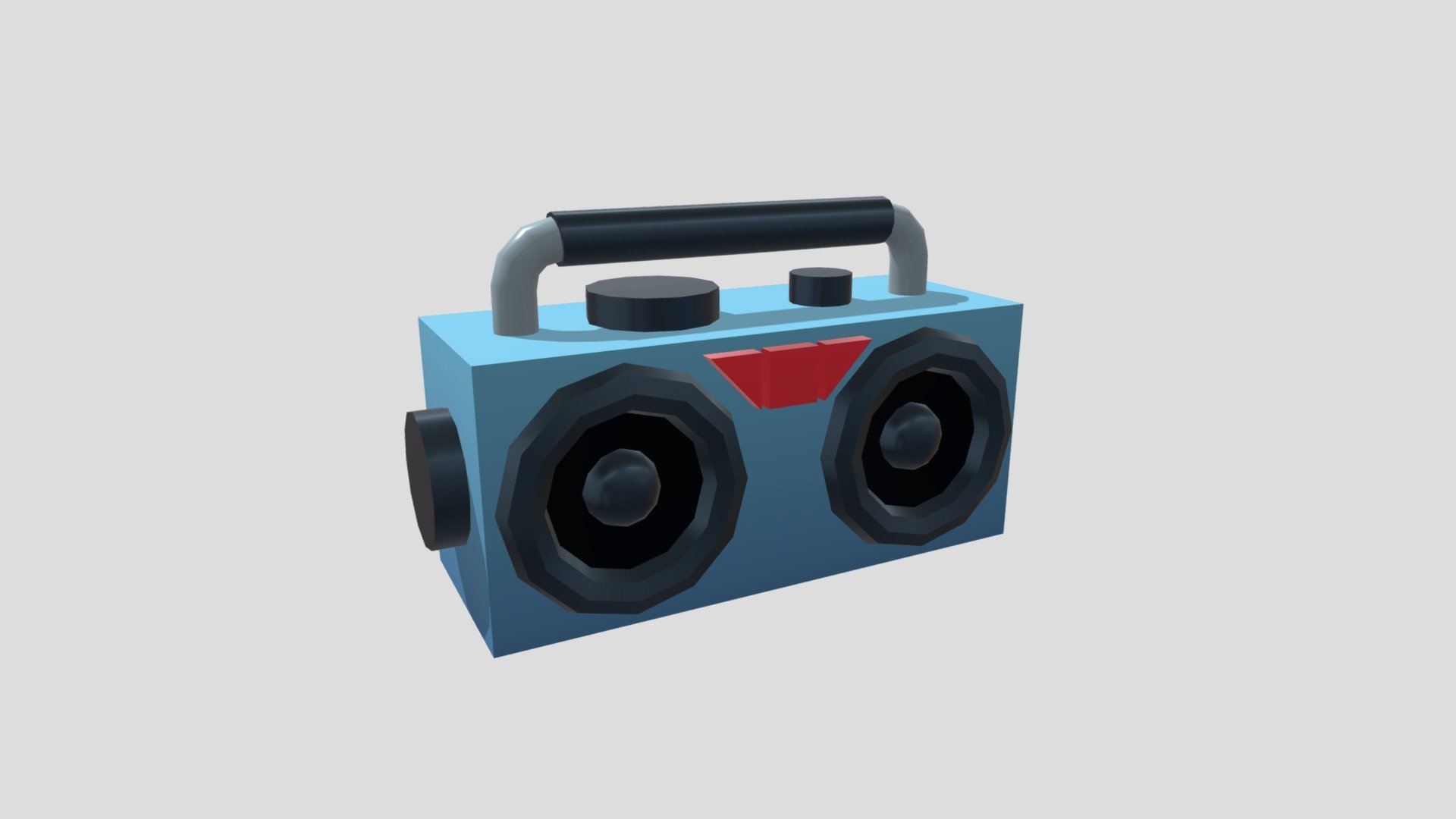 Low Poly Boombox - 3D model by jeremythedrawer [ea011fd] - Sketchfab