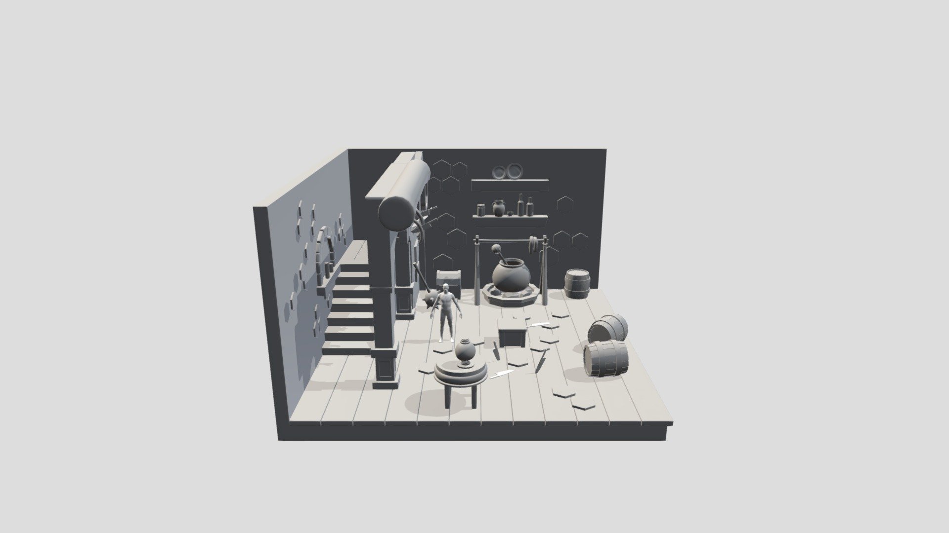 High model - 3D model by Solanin (@mirukutii224) [ea0a7a6] - Sketchfab