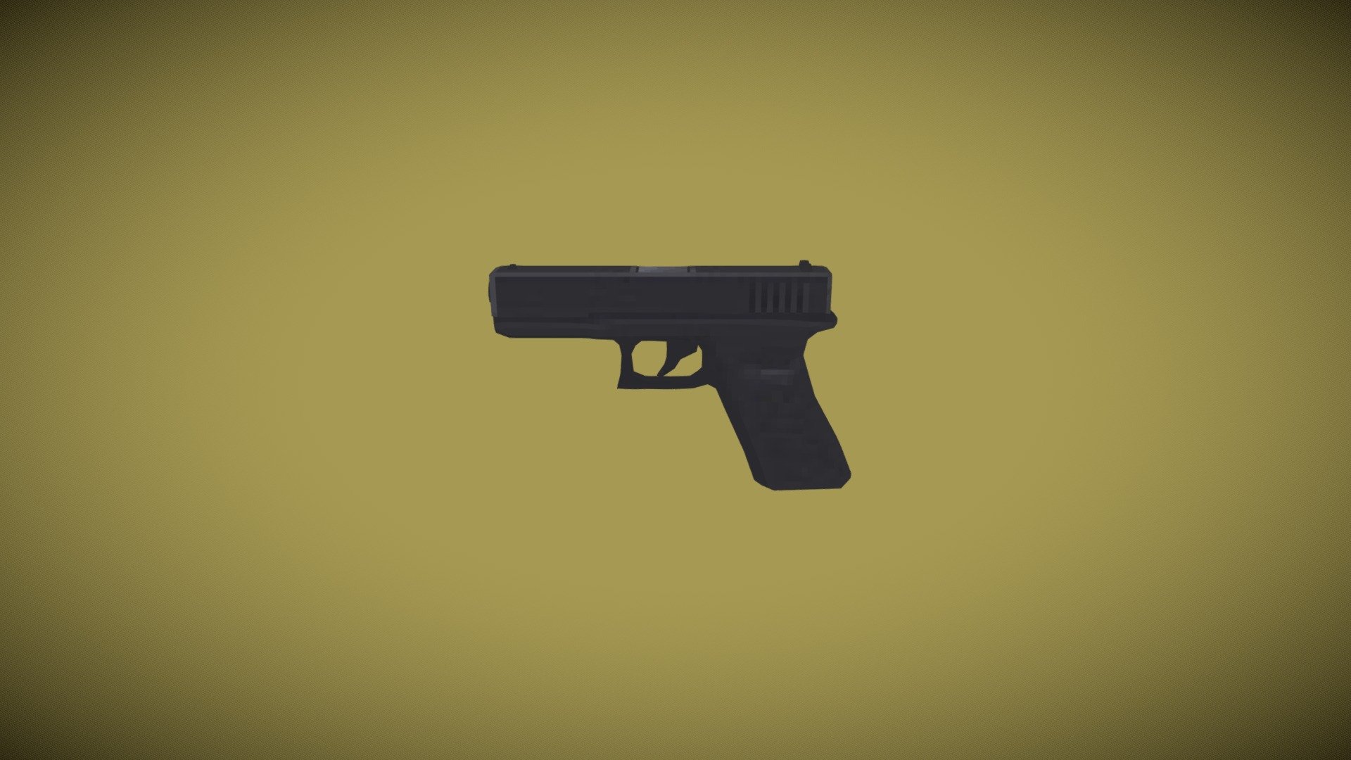 Low Poly Pixel Handgun - 3D model by FancySnacks [ea0c8a1] - Sketchfab