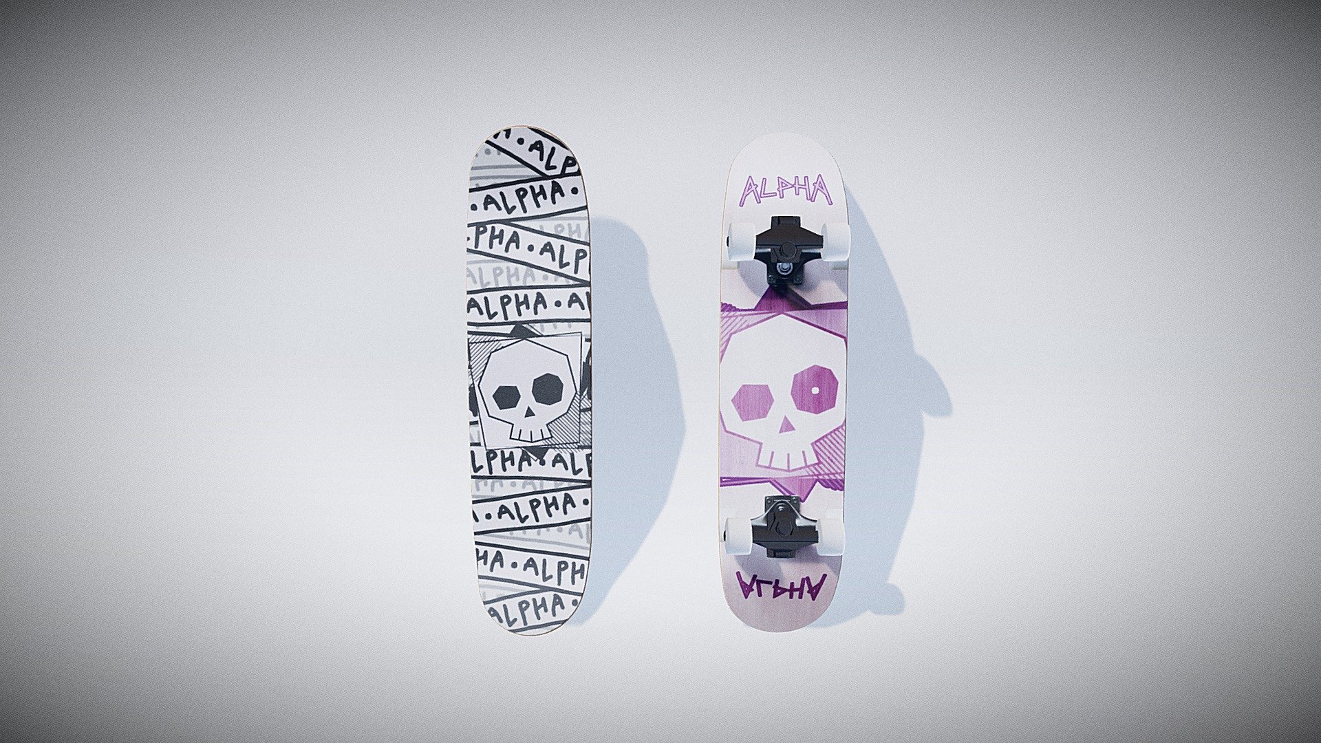 Skateboard Design #2 - 3D model by GuccioPucci (@Graphic_boi) [ea0d710 ...