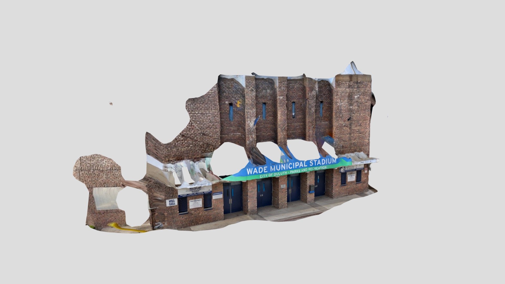 Wade stadium front - Download Free 3D model by fulcrumvisions.com ...