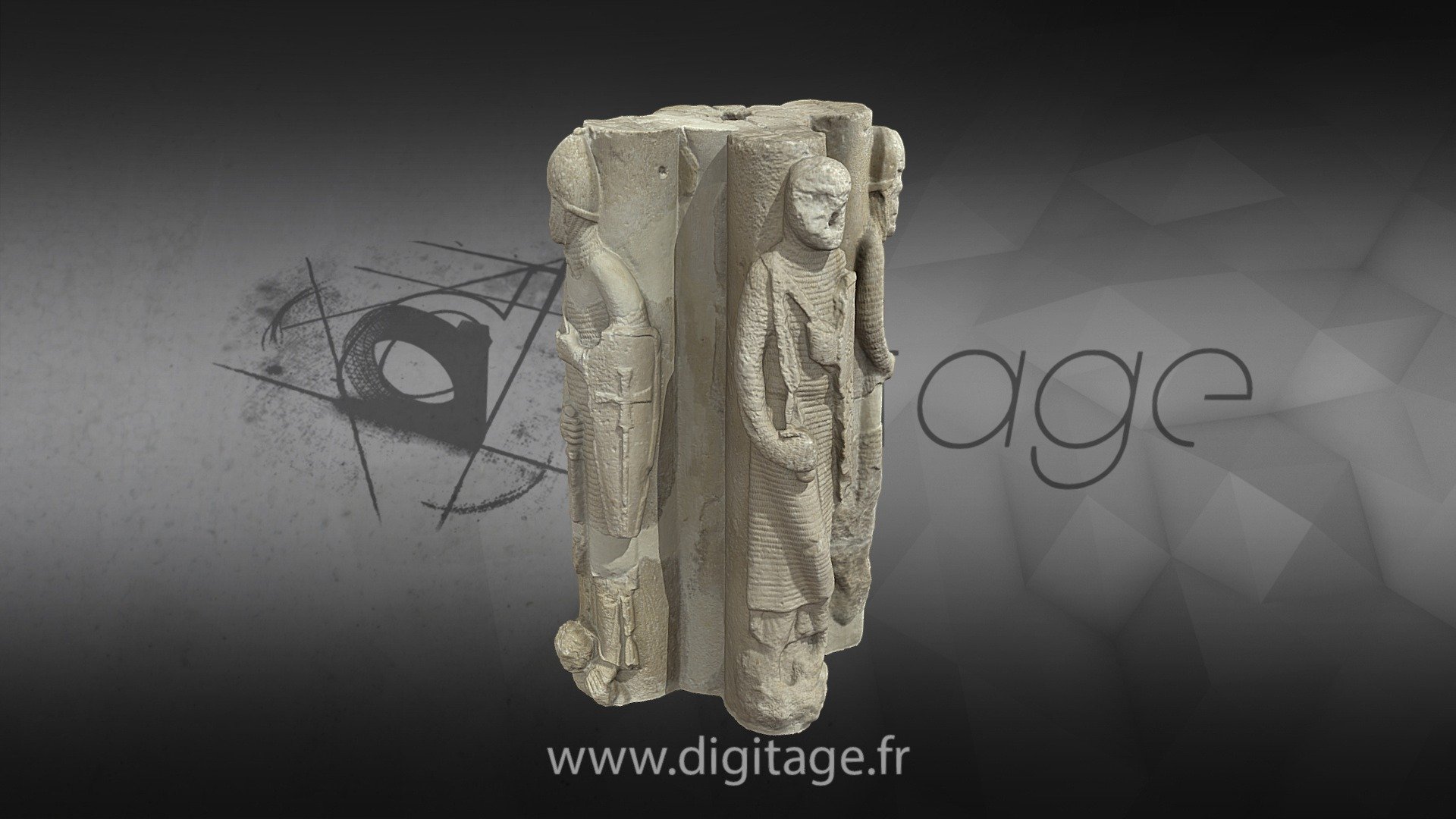 52 Elément ouest cloître - 3D model by Digitage [ea14176] - Sketchfab