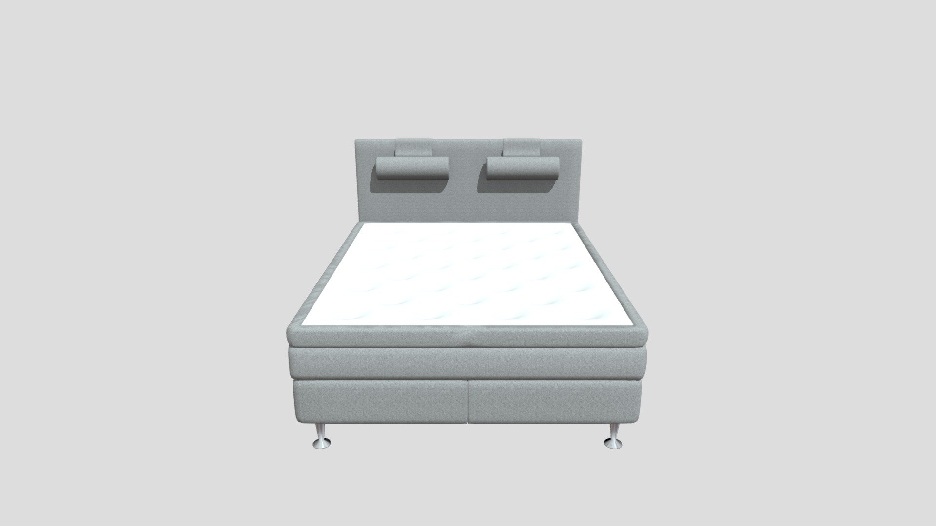 Meja Continental Bed 160x200cm Light Gray - Buy Royalty Free 3D model by 3DImaginationHub ...