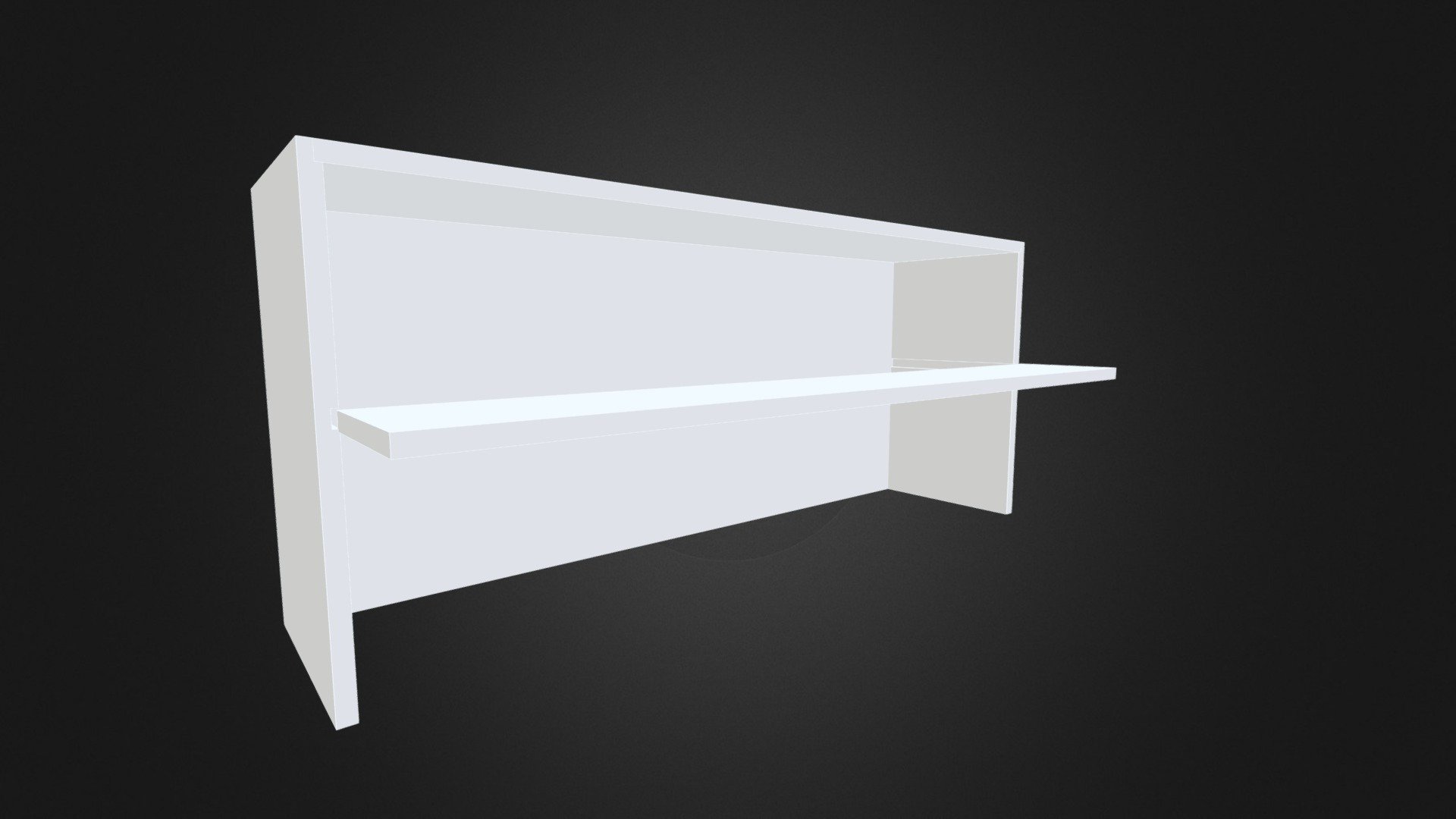 Shelf Single Shelf 2 - 3D model by tintedglass [ea14511] - Sketchfab