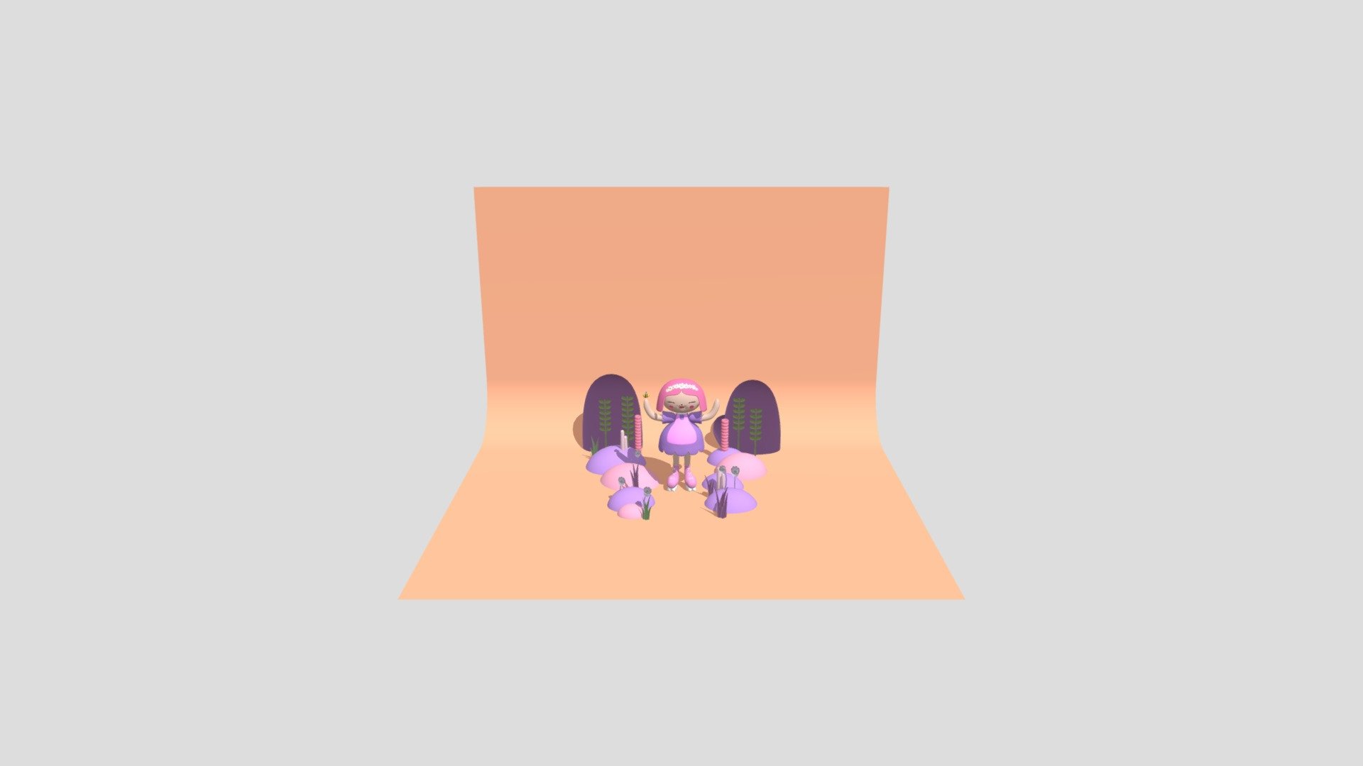 Spring Girl - 3D model by daniruano20 [ea14574] - Sketchfab