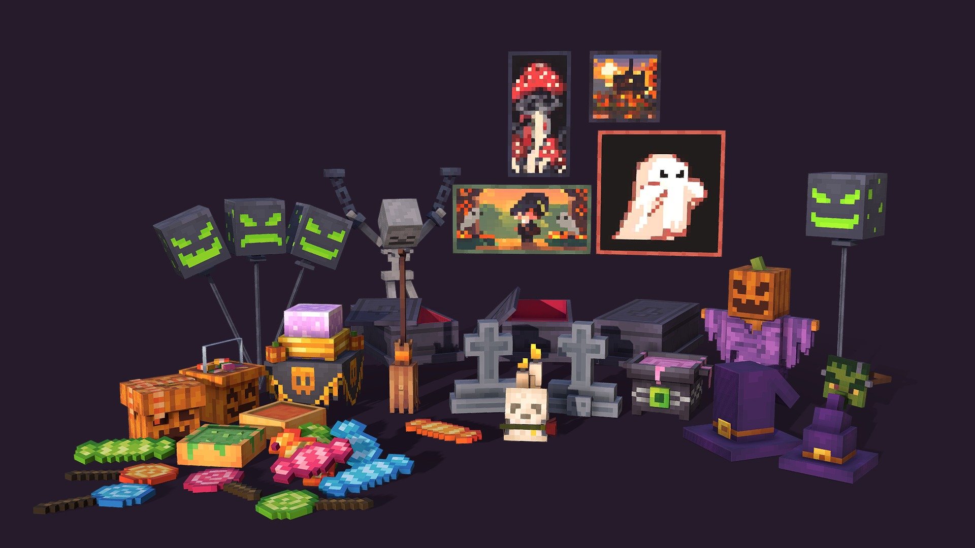 Halloween Pack - 3D model by Moon Store (@MoonStore) [ea14ae8] - Sketchfab