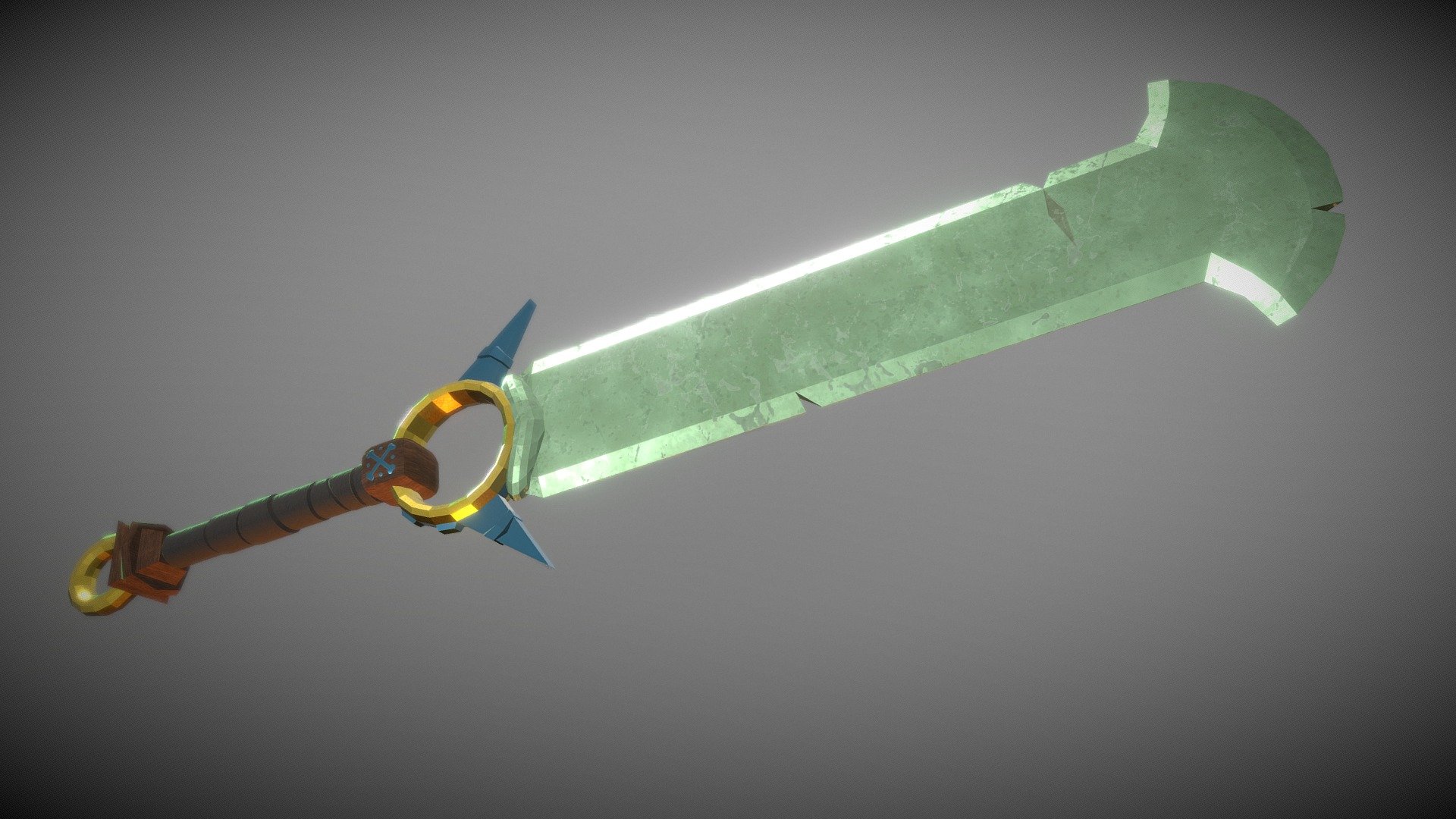 Jade Sword - 3D model by Twil1ghtshroud [ea1927d] - Sketchfab