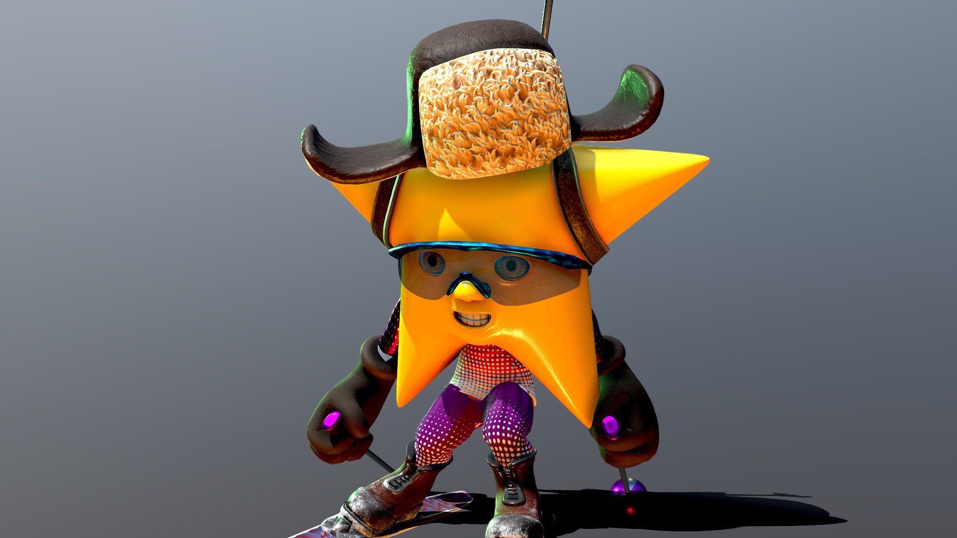 Skier Star - 3D model by Korneev Nikita Kirillovich (@nikitakorneev89 ...