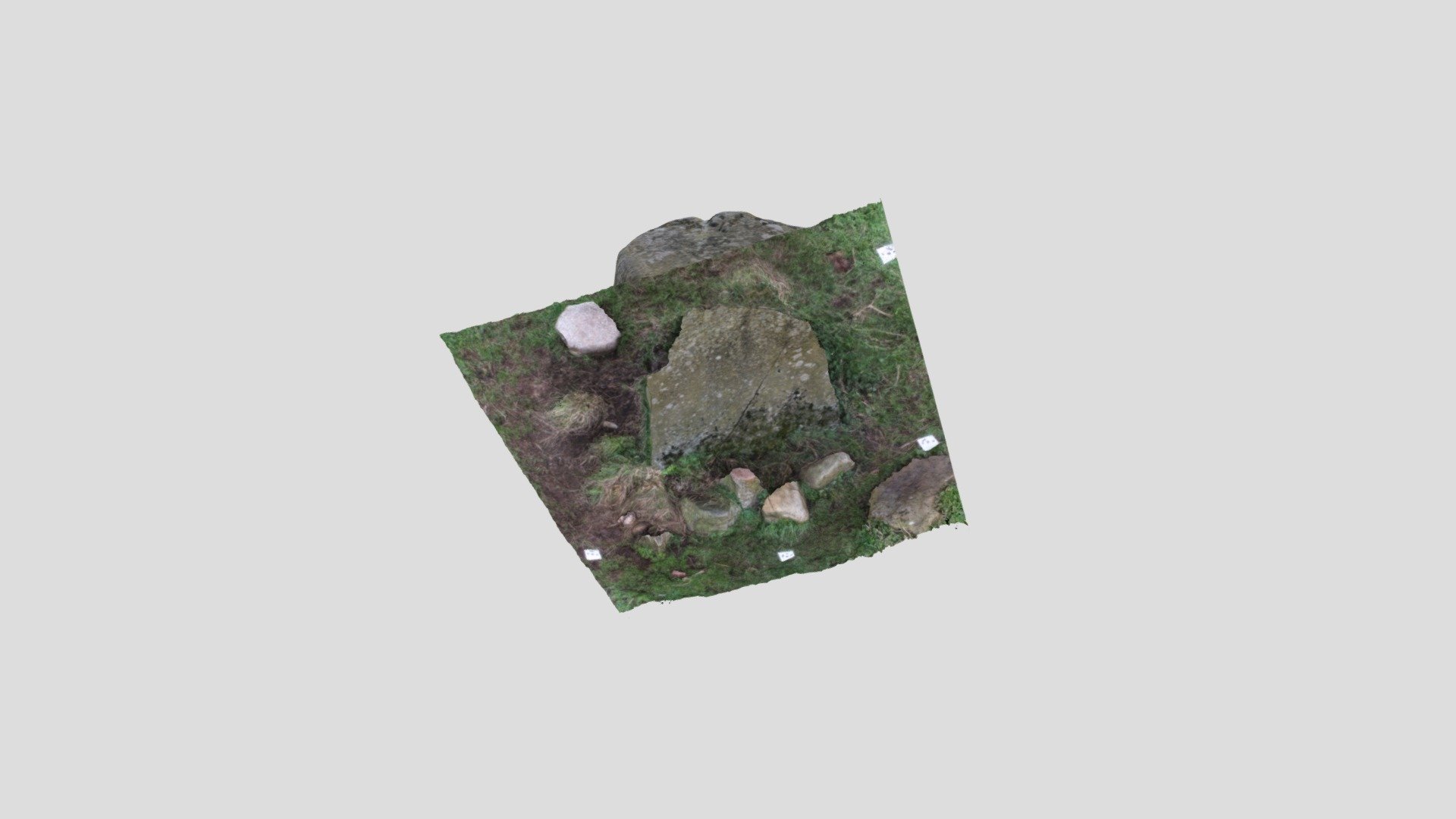 Grey Yauds standing stone - 3D model by DigVentures [ea1a092] - Sketchfab