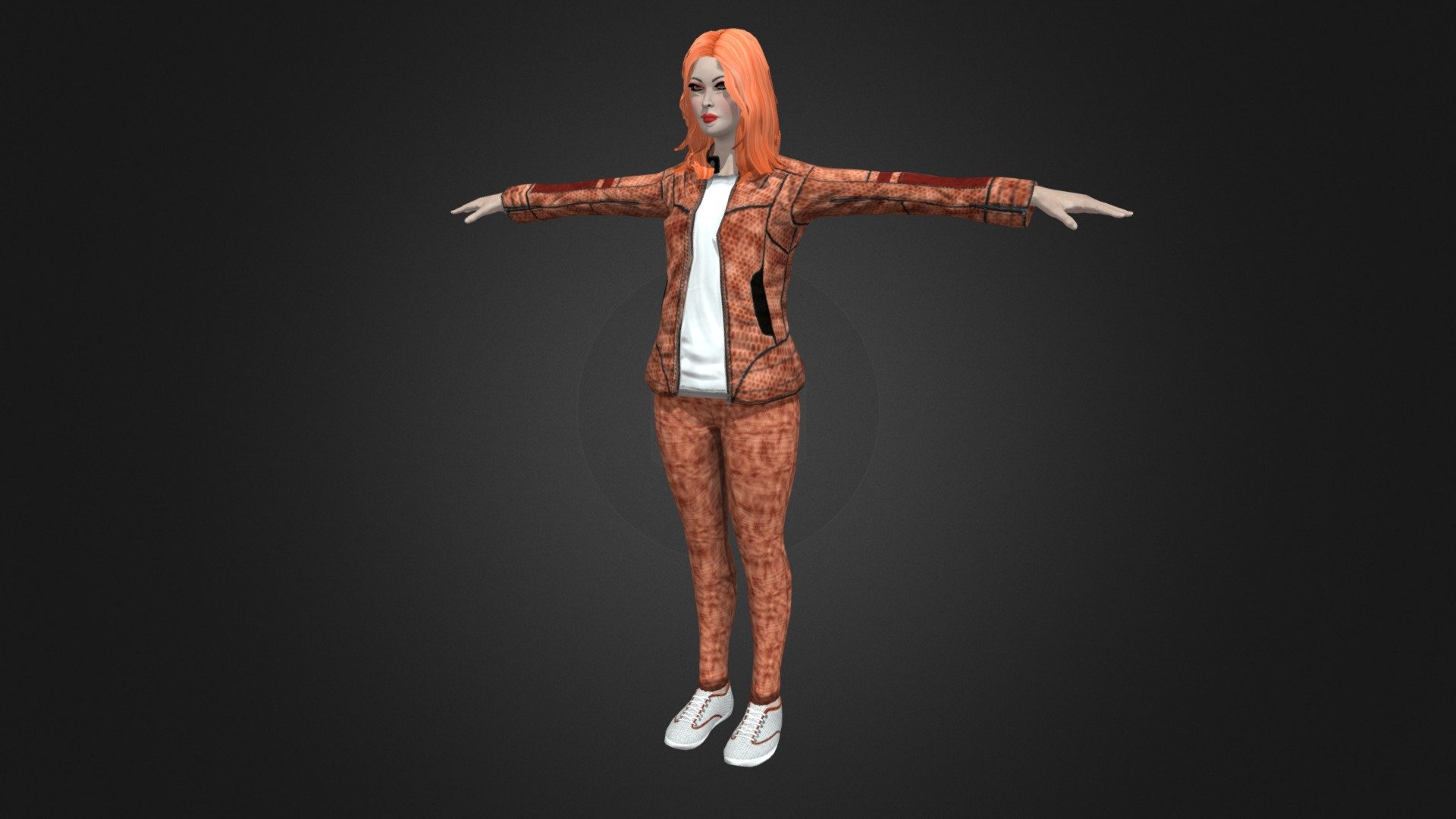 Red-Haired Girl - Download Free 3D model by samsikua [ea1a1b4] - Sketchfab