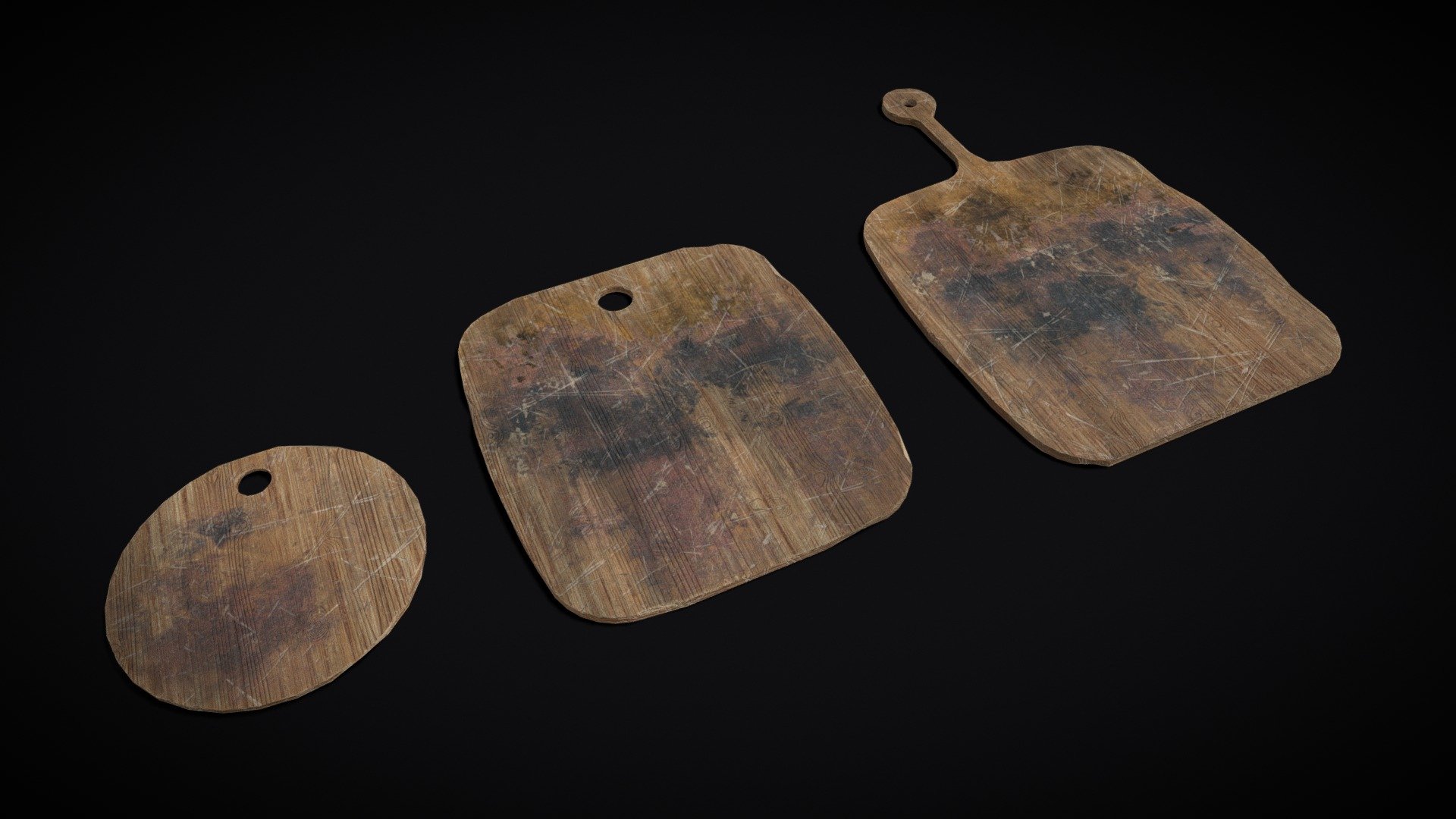 Medieval Cooking Boards Set - Buy Royalty Free 3D model by ...