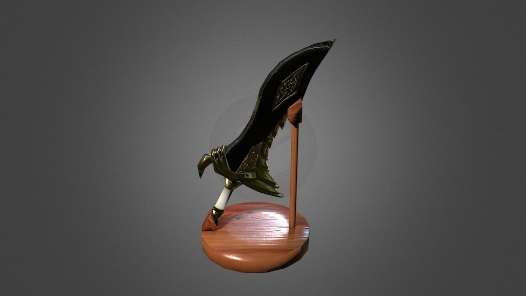 Arondight With Base rotation - 3D model by Francisco_Adame [ea1e0a2 ...