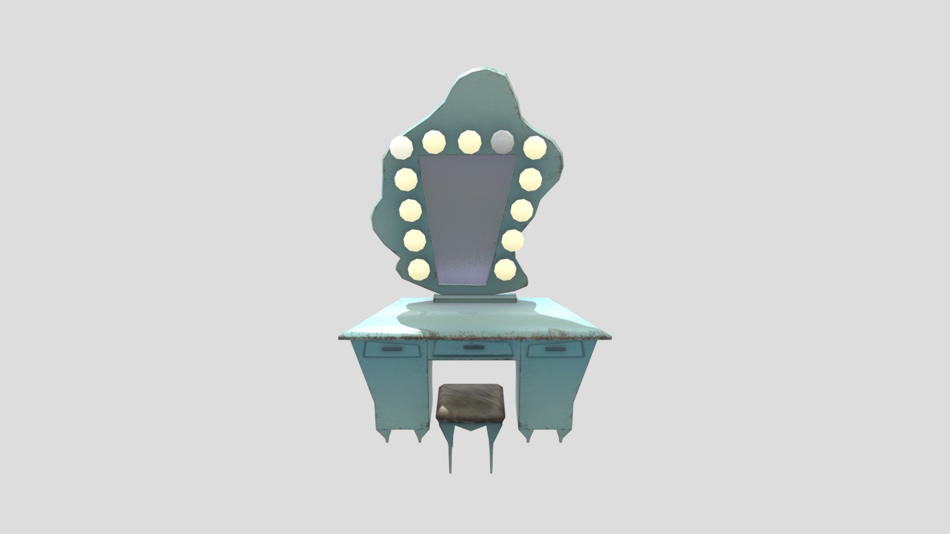 Vanity Set low-poly - 3D model by Ester From (@auroora) [ea1e69a ...